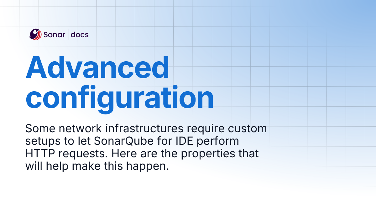 Advanced configuration | VS Code | Sonar Documentation