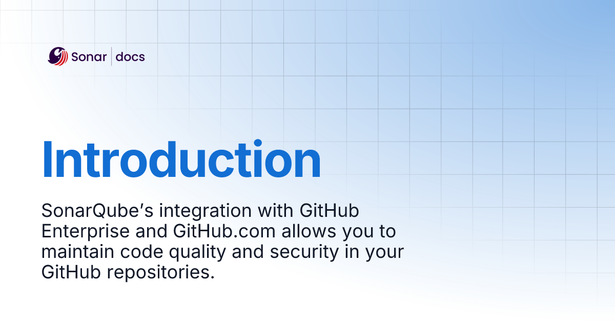 Introduction | SonarQube Server 10.5 | Sonar Documentation