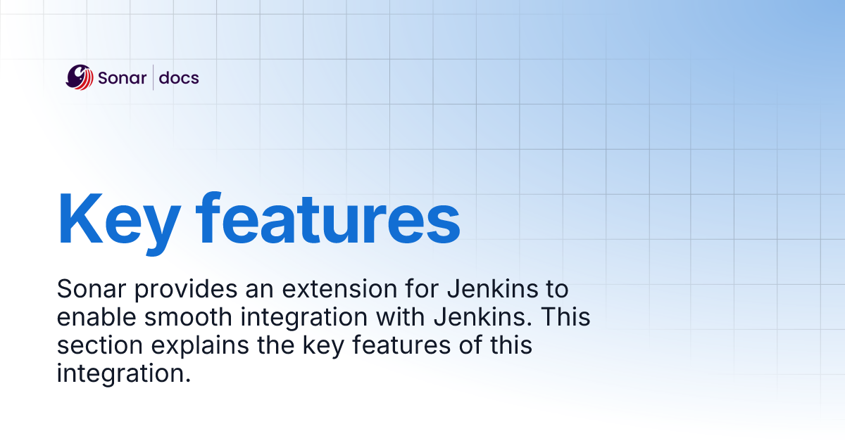 Key features | SonarQube Server 10.7 | Sonar Documentation