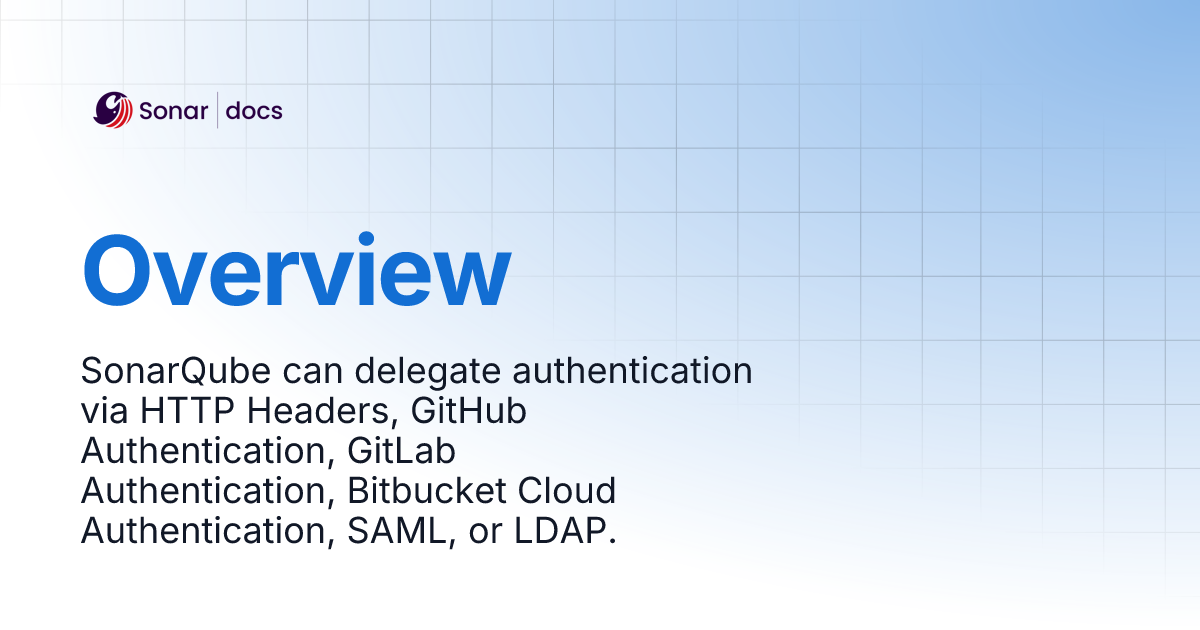 Overview | SonarQube Server 10.7 | Sonar Documentation