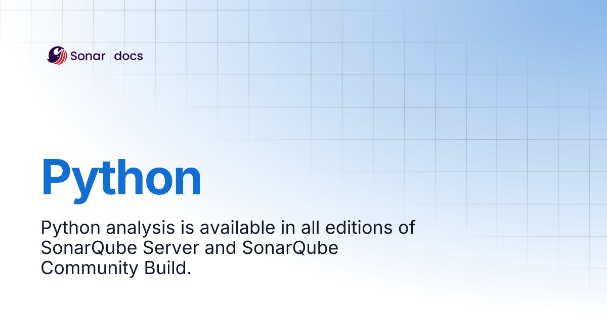 Python | Sonar Documentation