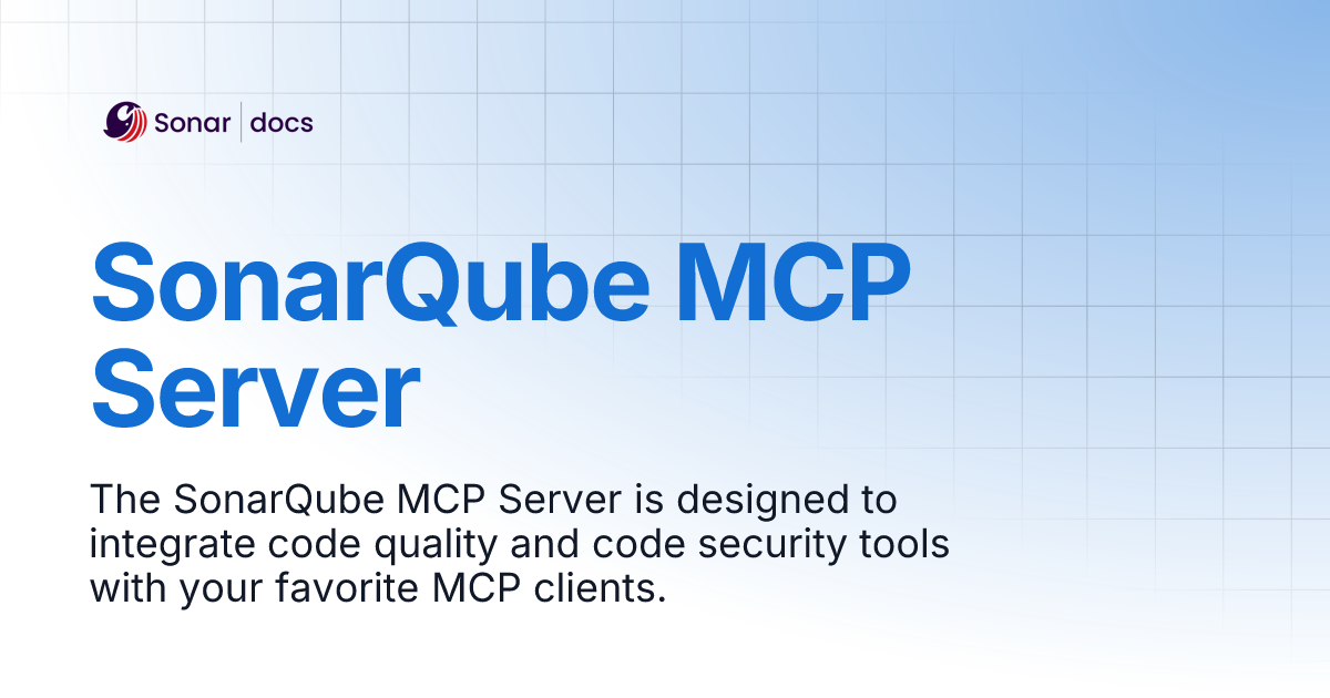 SonarQube MCP Server | Sonar Documentation