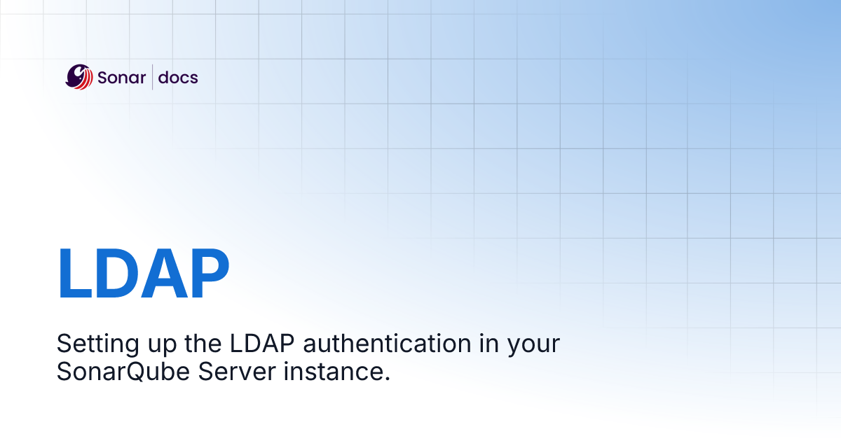 LDAP | Sonar Documentation