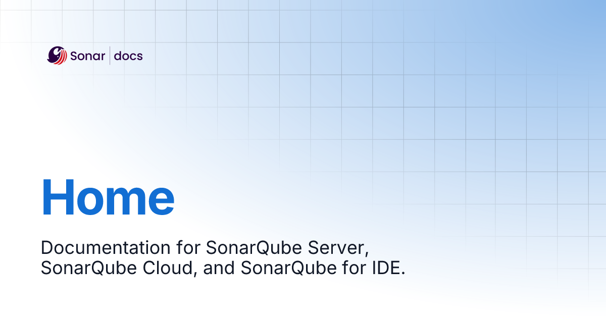 Home | Sonar Documentation