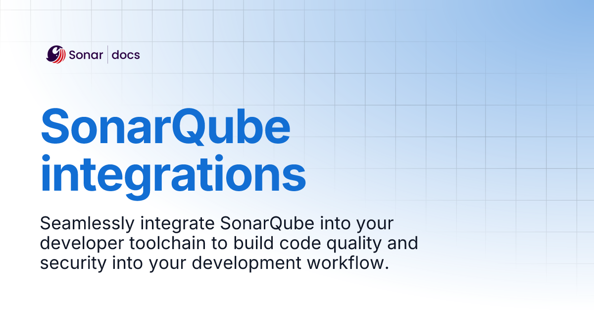 SonarQube integrations | Sonar Documentation